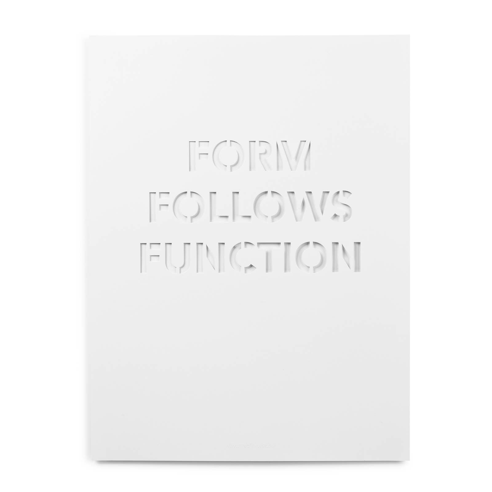 POSTER - FORM FOLLOWS FUNCTION - white by Cinqpoints | Pocket