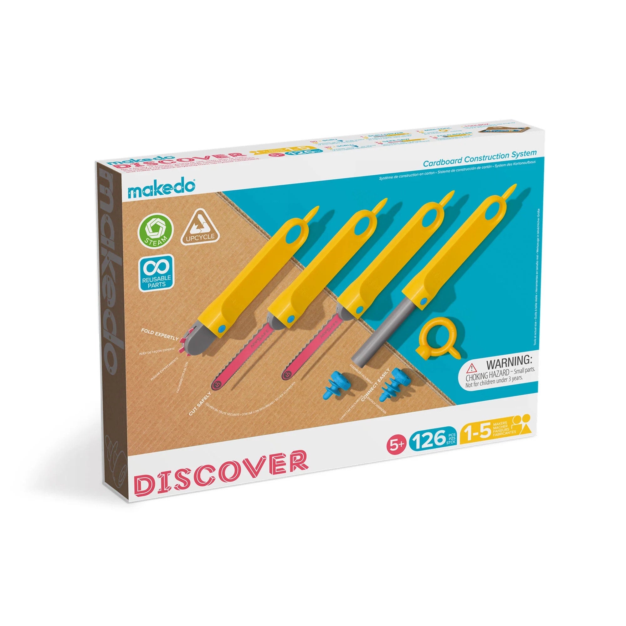 DISCOVER cardboard construction kit by Makedo | Pocket